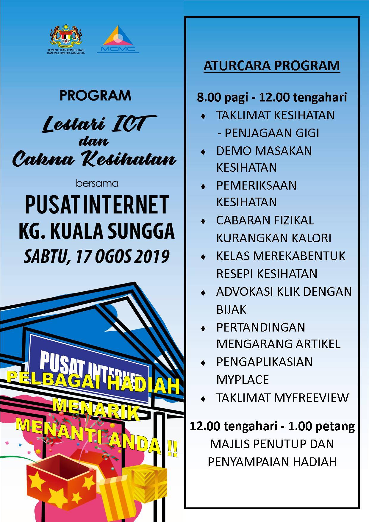 Program Lestari ICT & Cakna Kesihatan Bersama Pusat Internet – NADI Kg ...